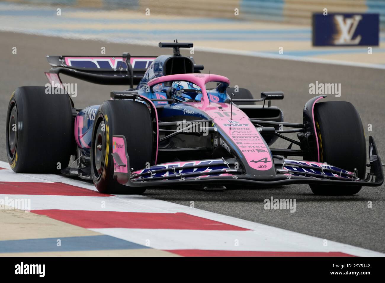 Alpine driver Pierre Gasly of France in action during a Formula One pre ...