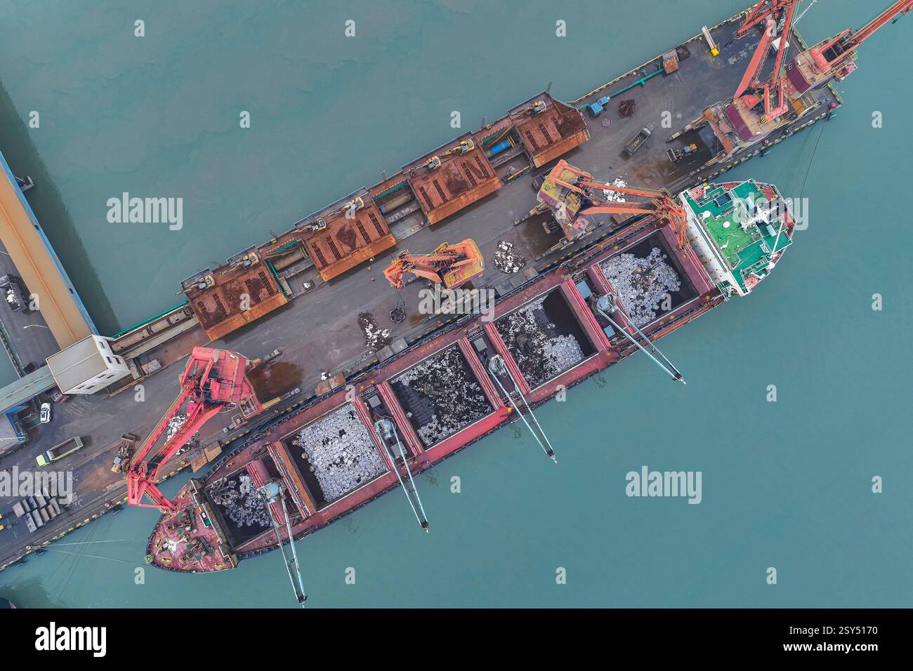 FUAN, CHINA - FEBRUARY 27, 2025 - A ship carrying 20,000 tons of nickel ...