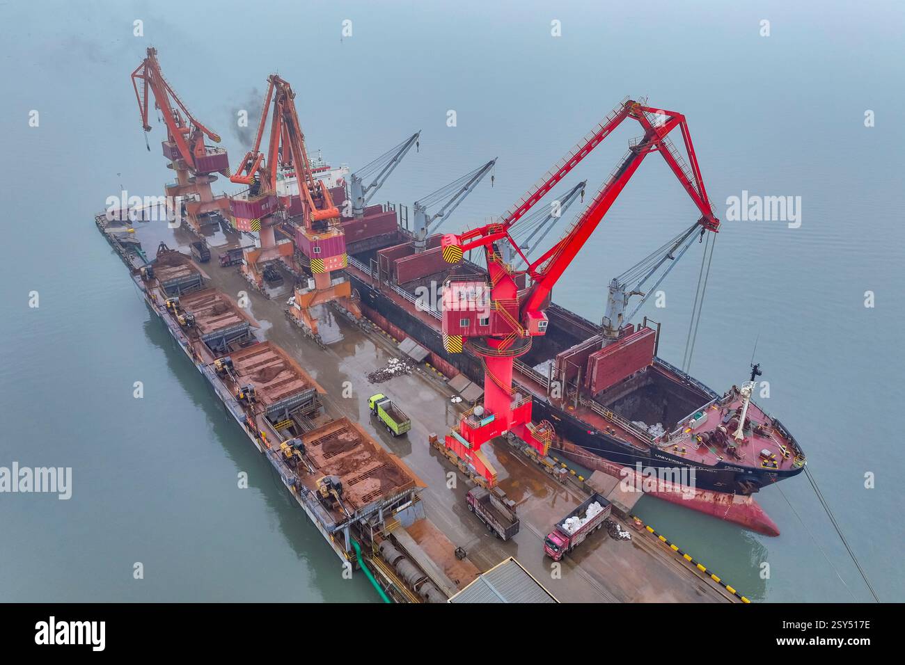 FUAN, CHINA - FEBRUARY 27, 2025 - A ship carrying 20,000 tons of nickel ...