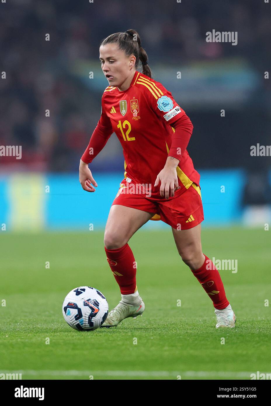 London, UK. 26th Feb, 2025. Claudia Pina of Spain during the ...