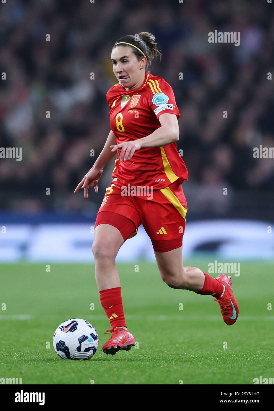 London, England, 26th February 2025. Mariona Caldentey of Spain during ...