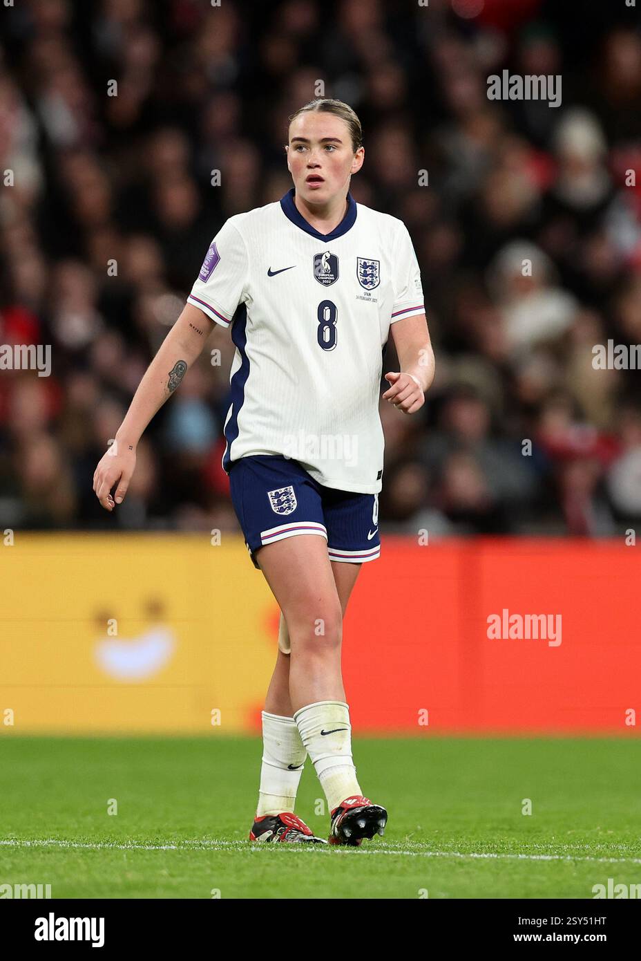 London, UK. 26th Feb, 2025. Grace Clinton of England during the ...