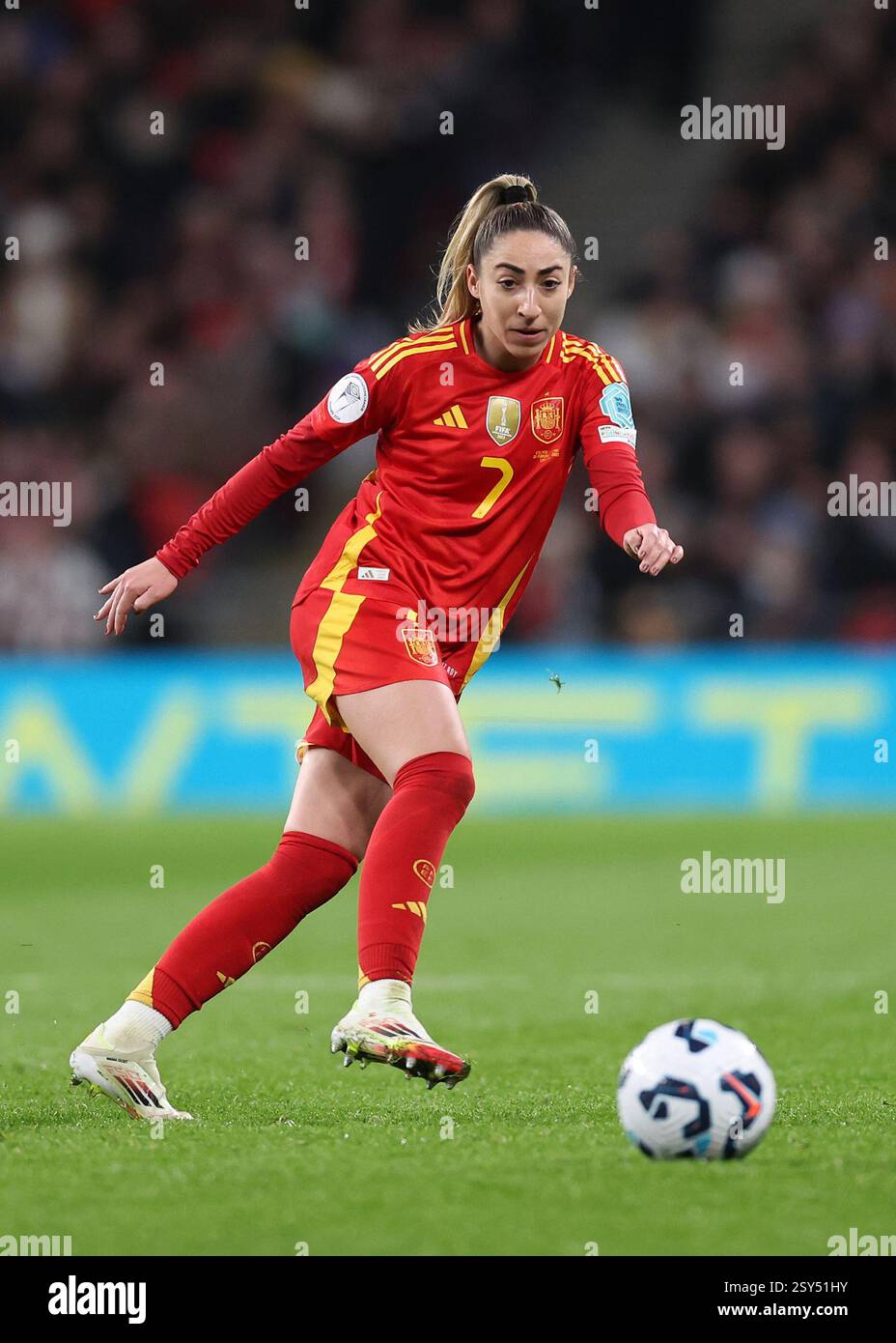 London, England, 26th February 2025. Olga Carmona of Spain during the ...