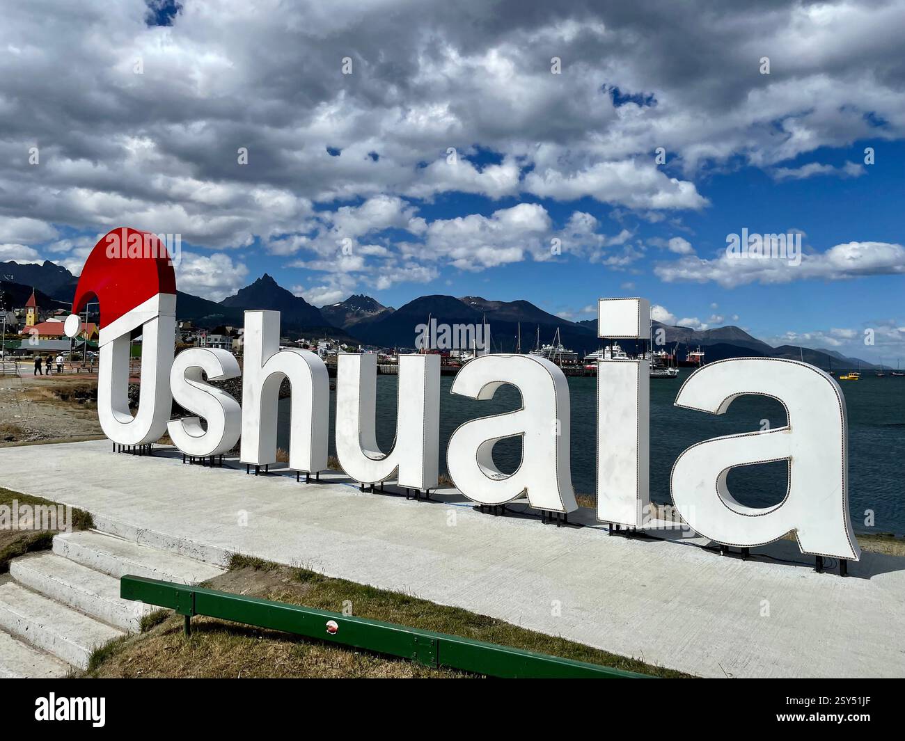 Christmas Ushuaia Sign Stock Photo - Alamy