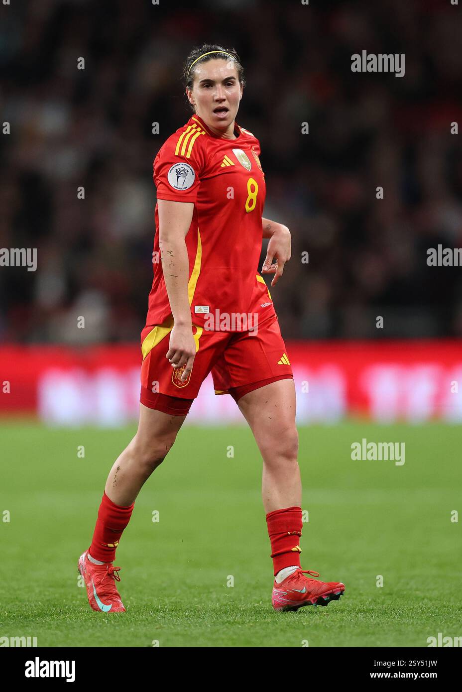 London, UK. 26th Feb, 2025. Mariona Caldentey of Spain during the ...