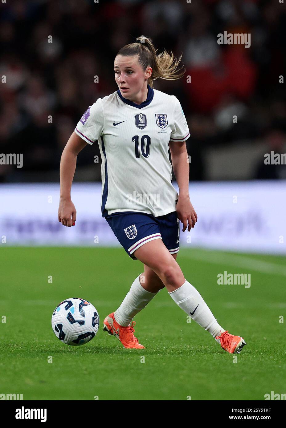 London, UK. 26th Feb, 2025. Ella Toone of England during the ...