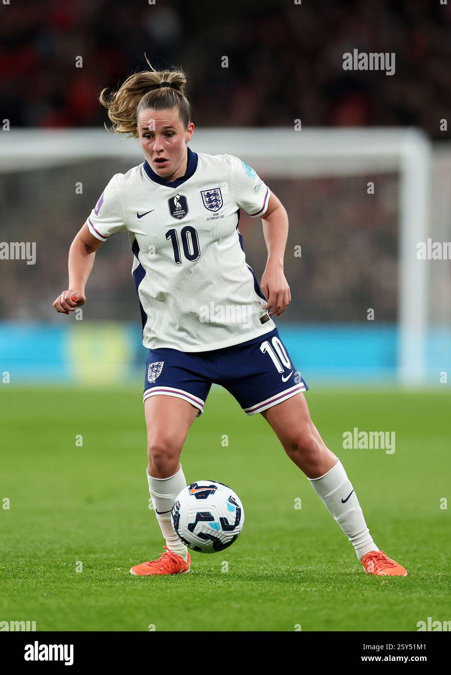 London, UK. 26th Feb, 2025. Ella Toone of England during the ...