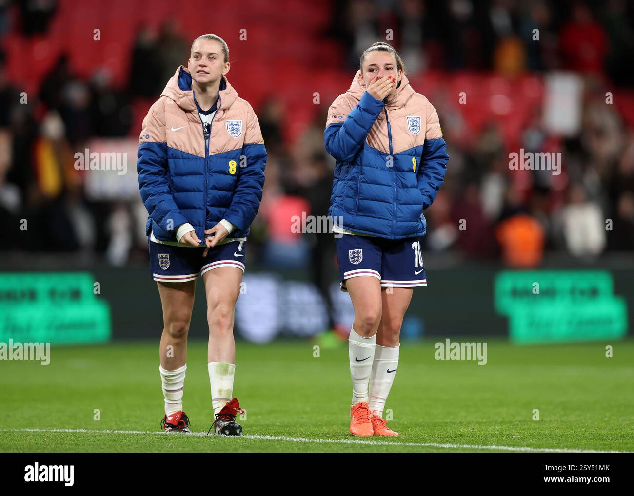 London, England, 26th February 2025. Alessia Russo of England with Ella ...