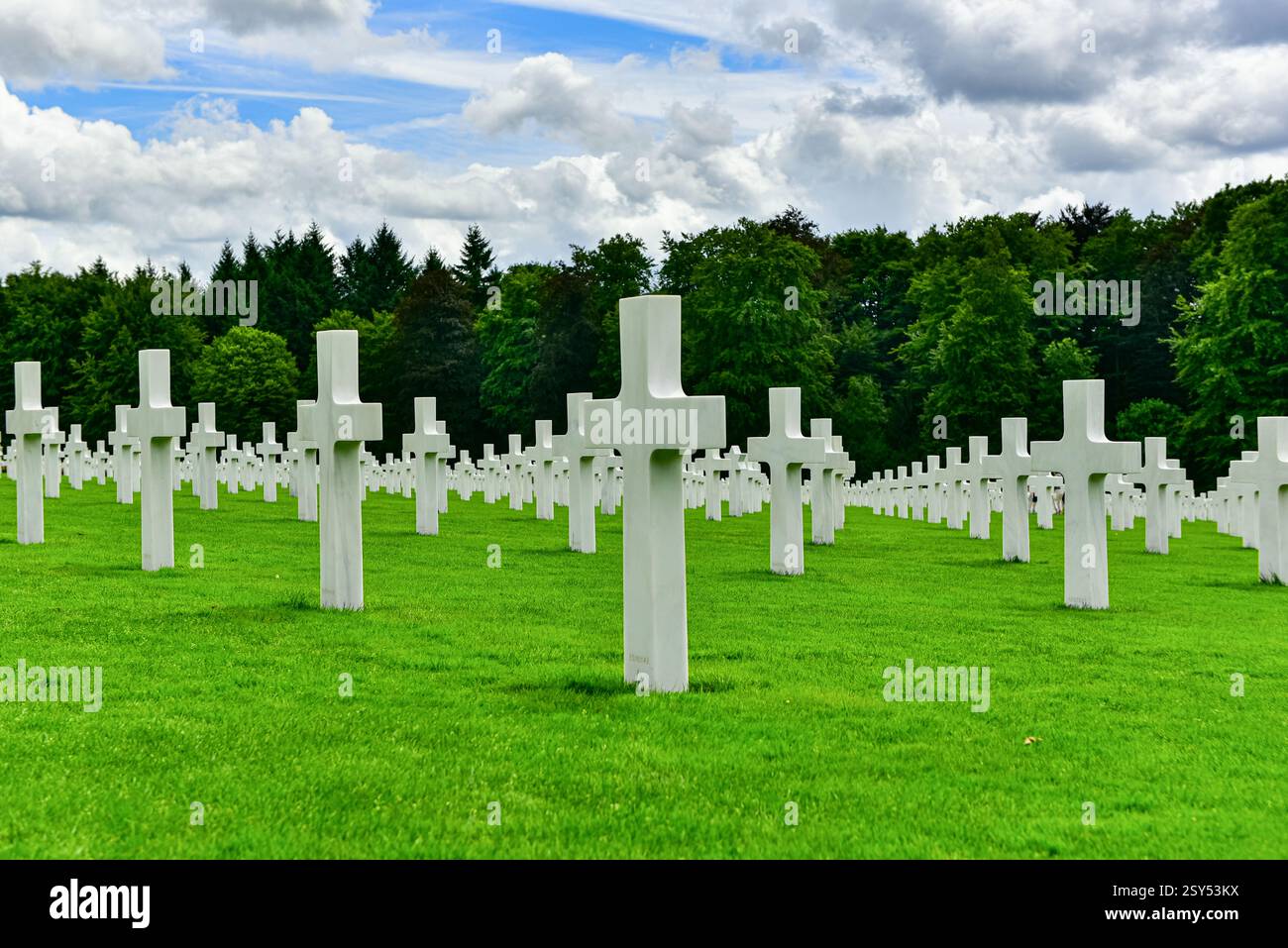 Luxembourg American Cemetery in Hamm, Luxembourg. The final resting ...