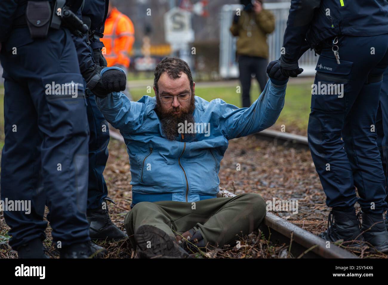 Amsterdam, The Netherlands, 22.02.2025, Climate Activist Removed by ...
