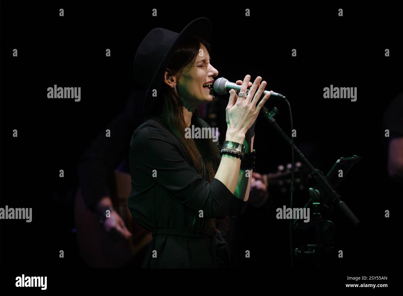 Liina Ratsep vocalist of Mardi Gras performs during the live at ...