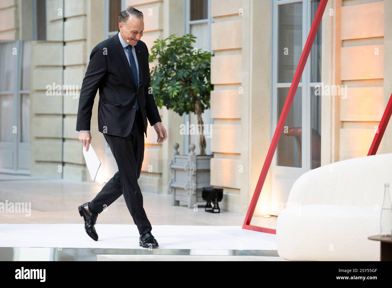 Paris, France. 27th Feb, 2025. CEO of AXA insurance group Thomas Buberl ...