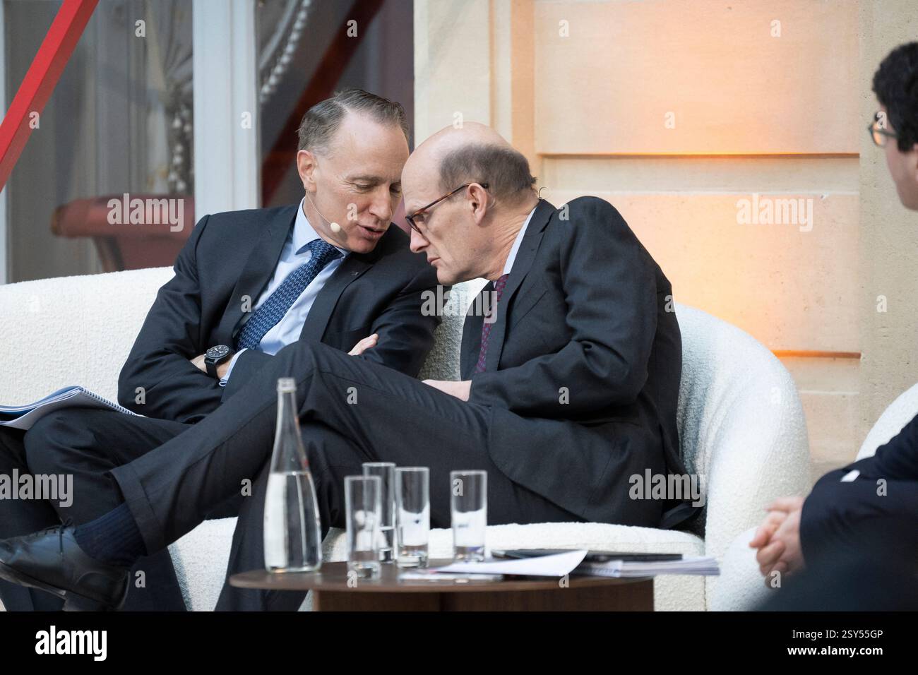 Paris, France. 27th Feb, 2025. CEO of AXA insurance group Thomas Buberl ...