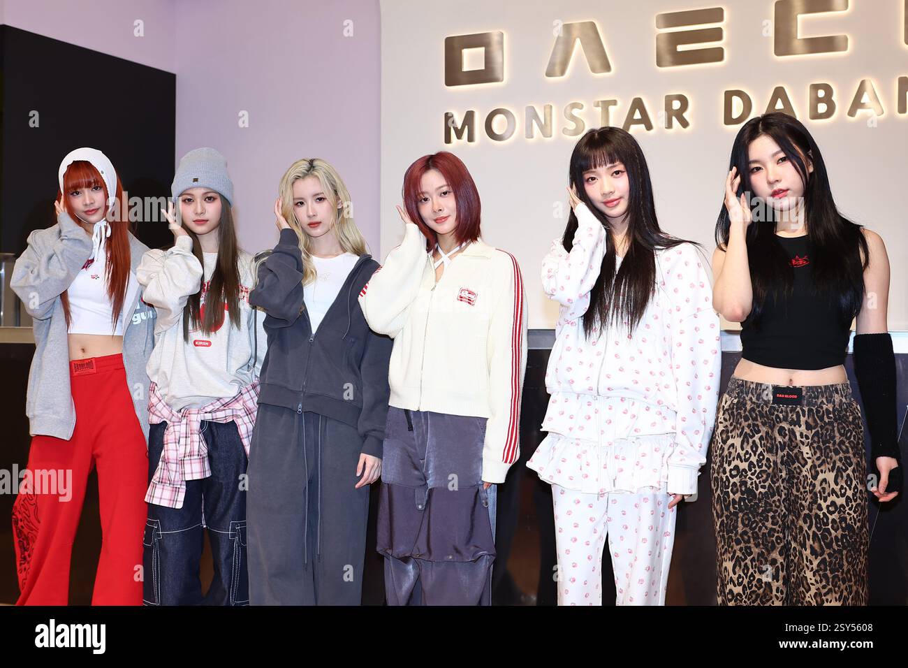 TAIPEI, CHINA - FEBRUARY 27, 2025 - Taiwanese girl band group GENBLUE ...