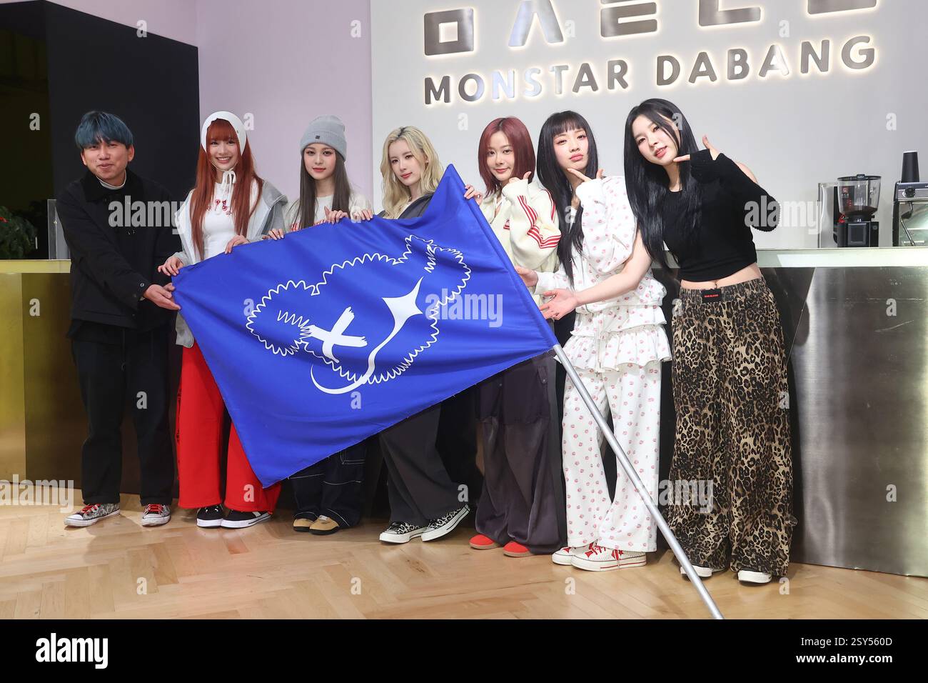 TAIPEI, CHINA - FEBRUARY 27, 2025 - Taiwanese girl band group GENBLUE ...