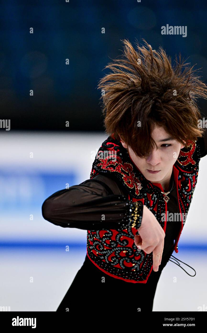 Rio NAKATA (JPN), during Junior Men Short Program, at the ISU World ...