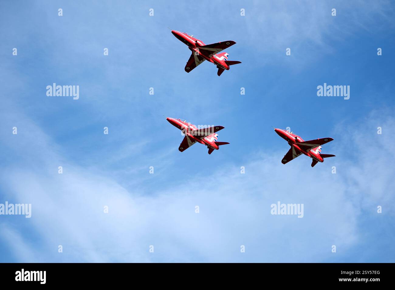 Lossiemouth, UK. 27th Feb, 2025. Red Arrows Training at RAF Lossiemouth ...