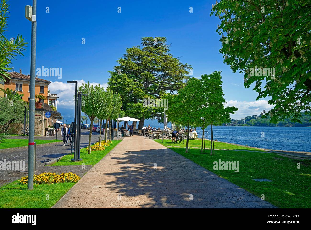 Gardasee, Lago di Garda, Uferpromenade, Lake Garda, Lago di Garda ...