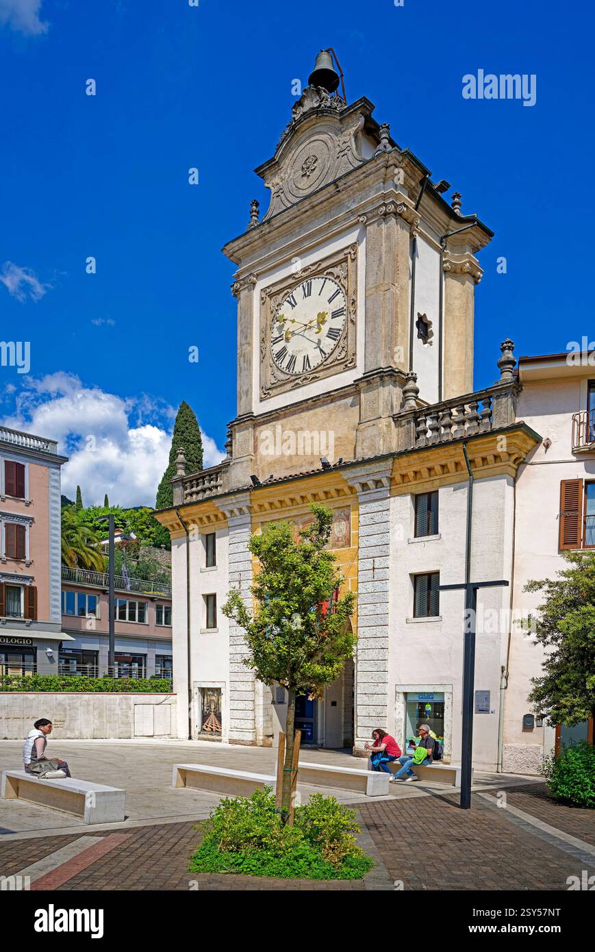 Stadttor, Torre dell'Orologio, Wandmalerei, City gate, Torre dell ...