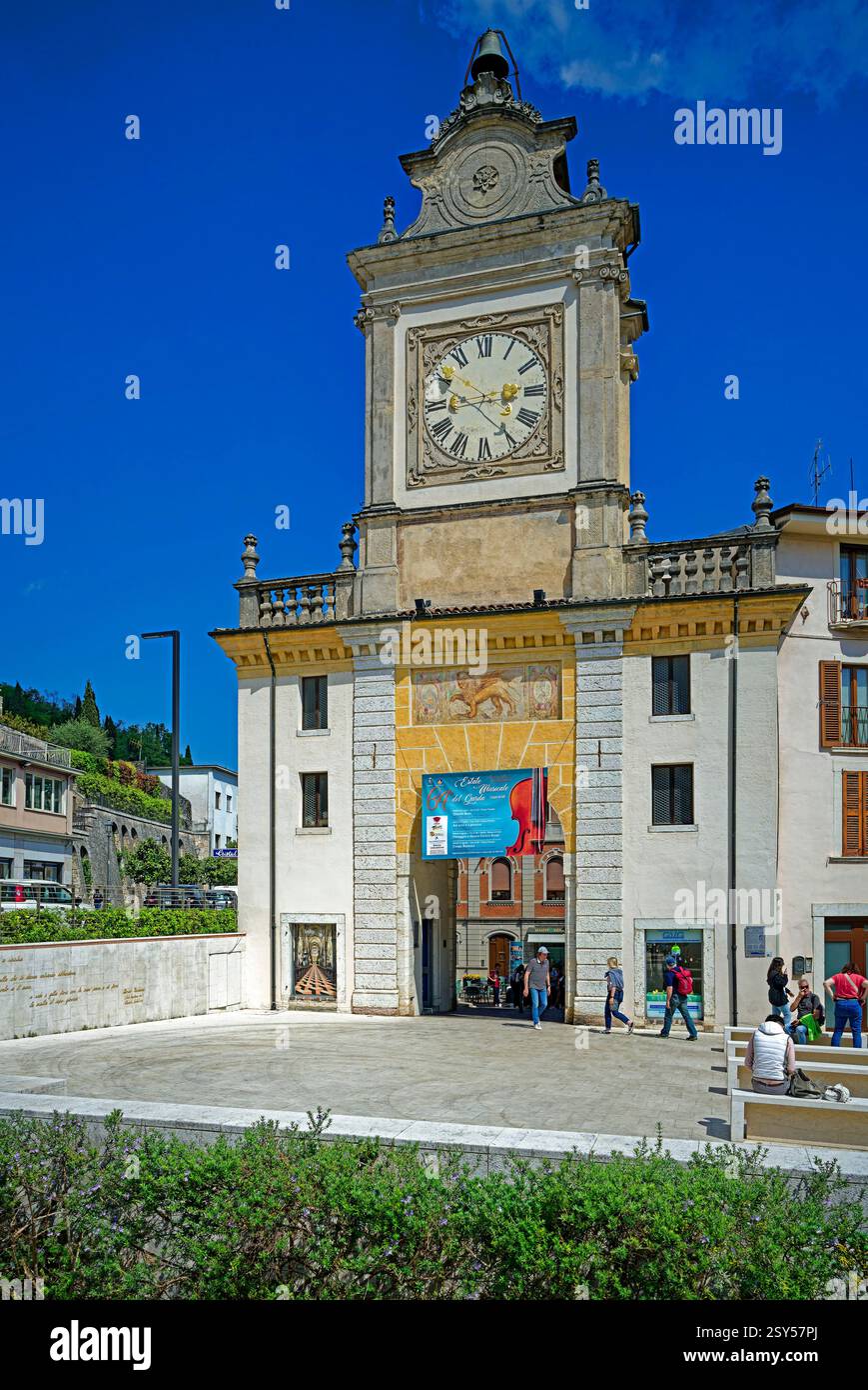 Stadttor, Torre dell'Orologio, Wandmalerei, City gate, Torre dell ...
