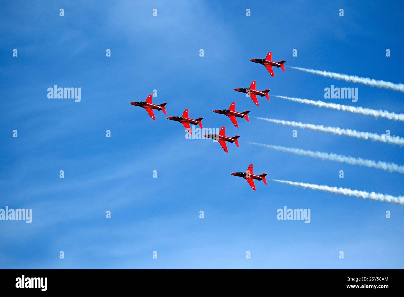 Red Arrows Training at RAF Lossiemouth on Thursday 27 February 2025, part of a week long visit ...