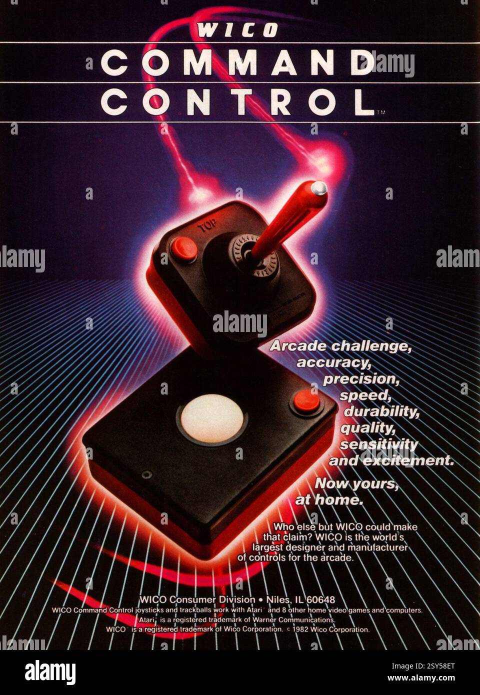 1983 Wico Arcade Command Control Joystick Ad Stock Photo - Alamy