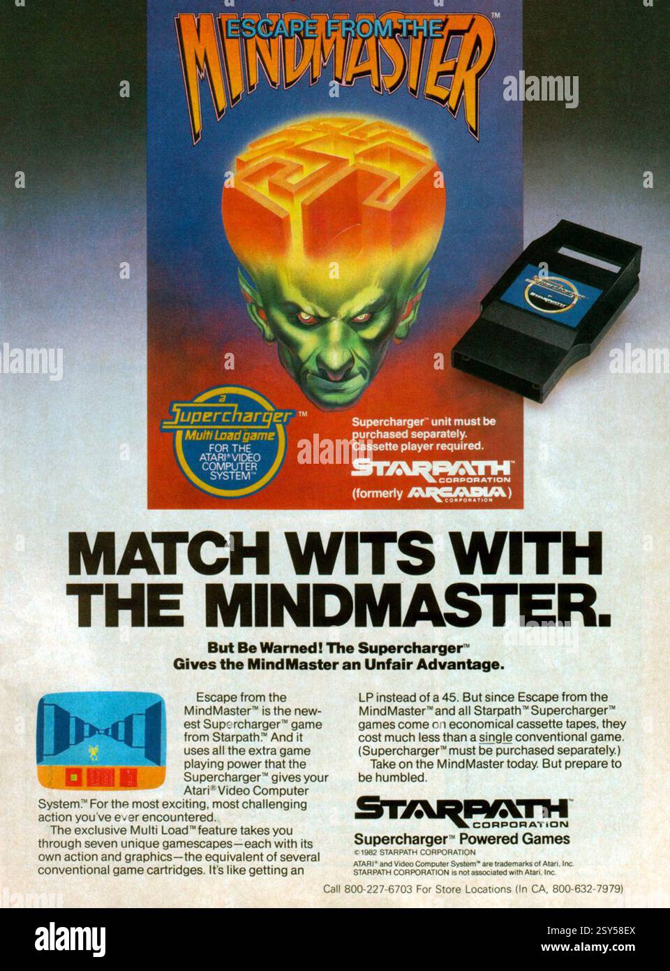 1983 Starpath (Arcadia) Supercharger Multi-Game Loader for Atari Ad ...