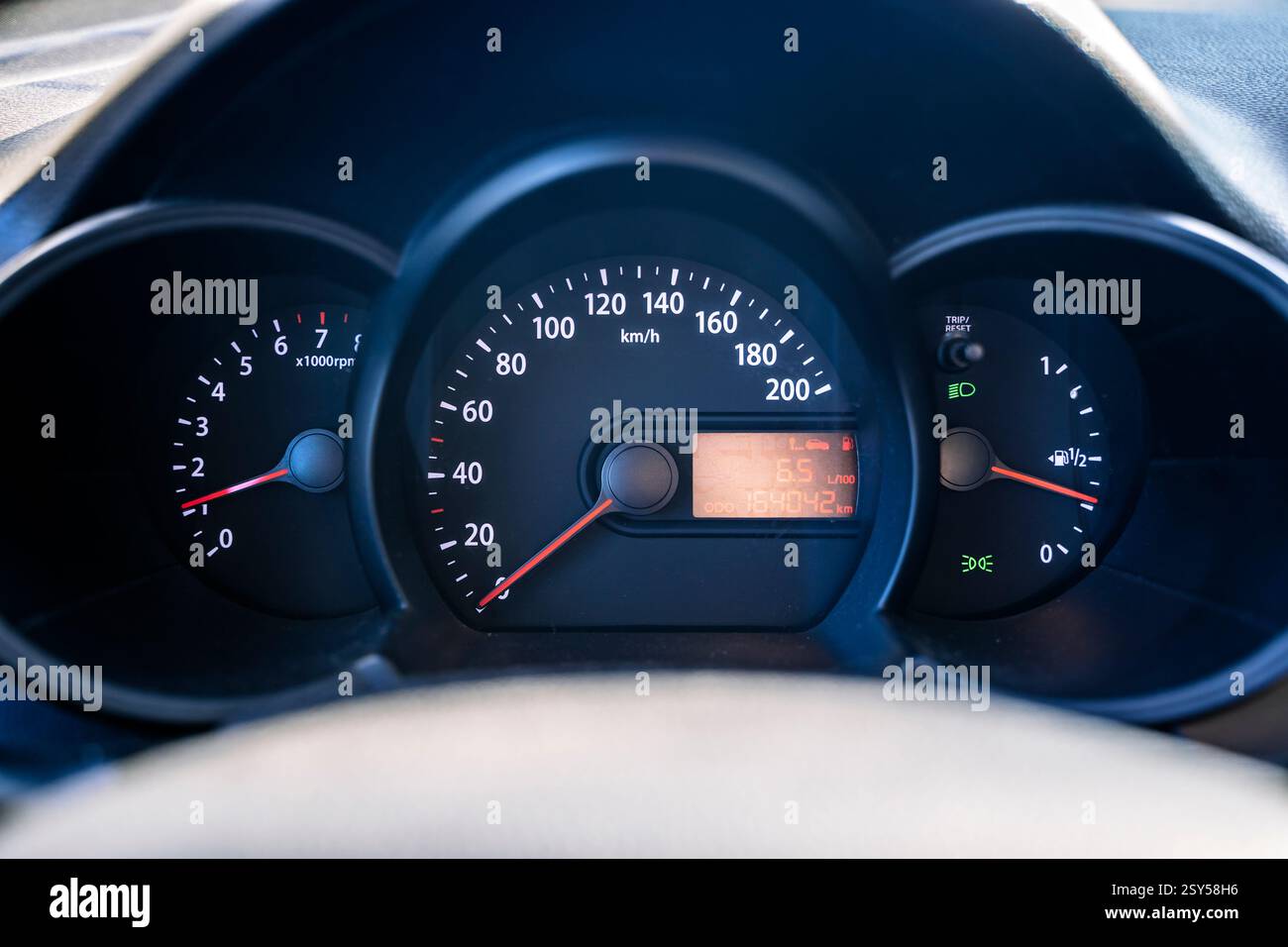 Car dashboard and speedometer inside car. High quality photo Stock ...