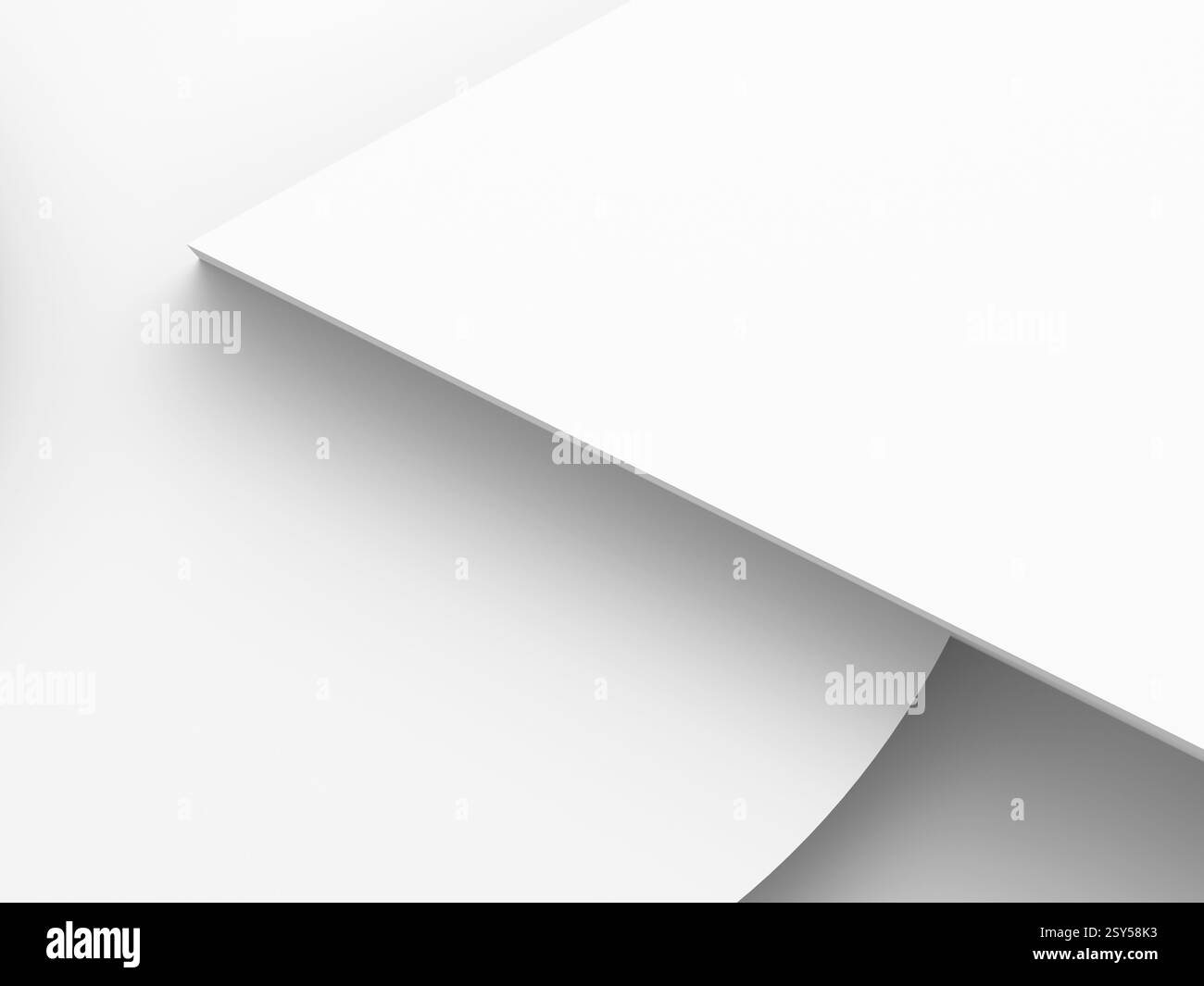 Abstract minimalistic design showcasing overlapping white geometric ...
