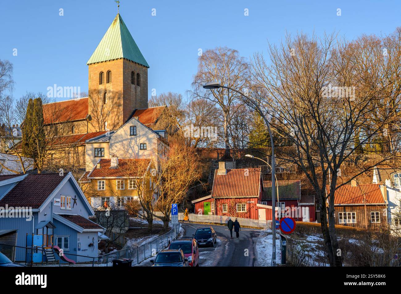 Gamle Aker Kirke (church), the oldest standing building in Oslo from ca ...