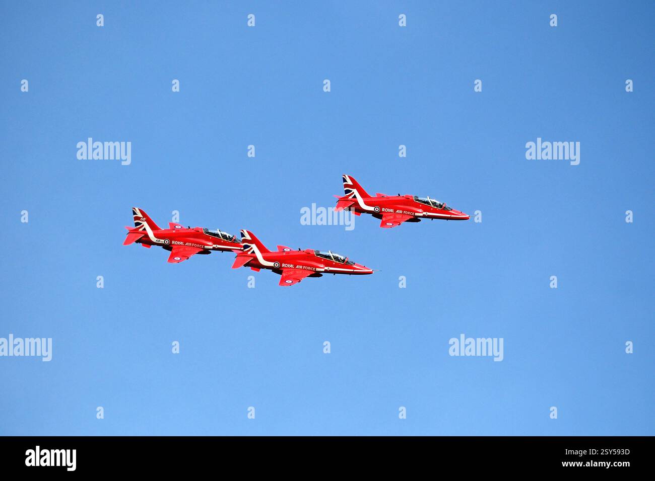Lossiemouth, UK. 27th Feb, 2025. Red Arrows Training at RAF Lossiemouth ...