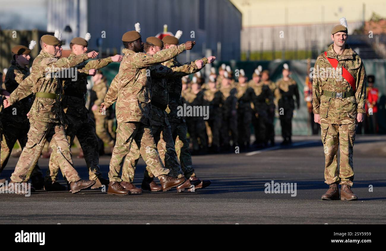 Fusiliers from the 1st Battalion, The Royal Welsh, based at Lucknow ...