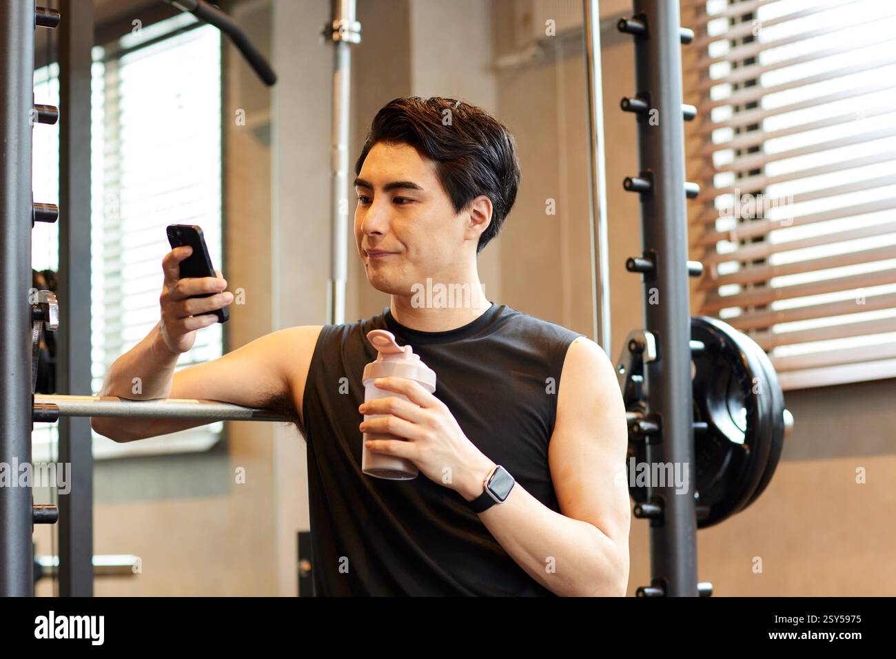 Japanese man holding protein hi-res stock photography and images - Alamy