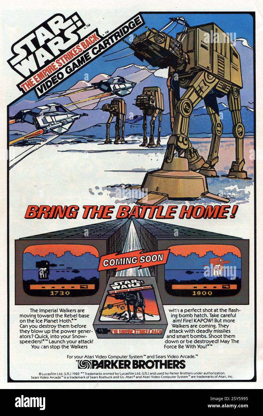 1982 ad for Star Wars: The Empire Strikes Back, written by Rex Bradford ...