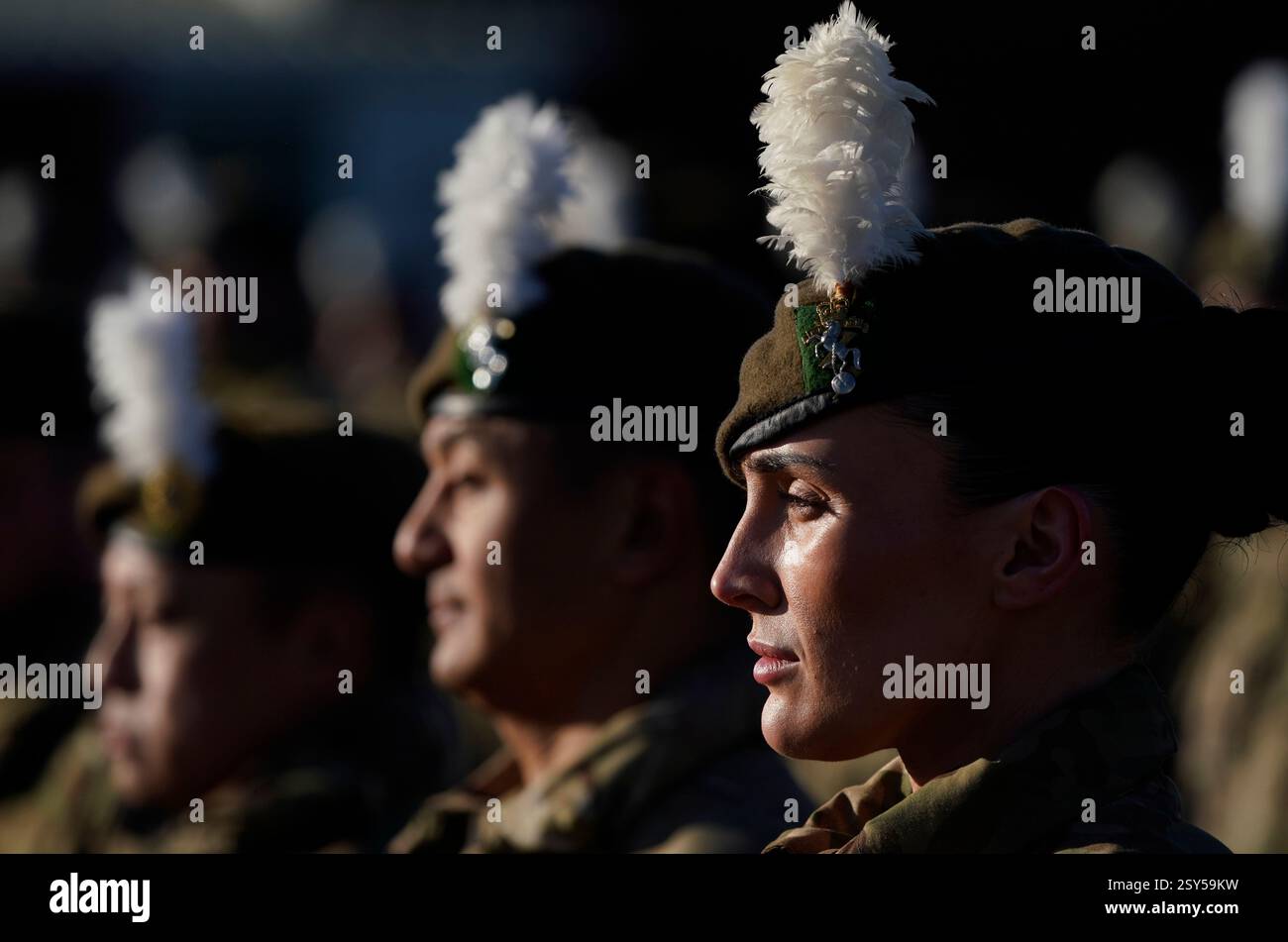 Fusiliers from the 1st Battalion, The Royal Welsh, based at Lucknow ...