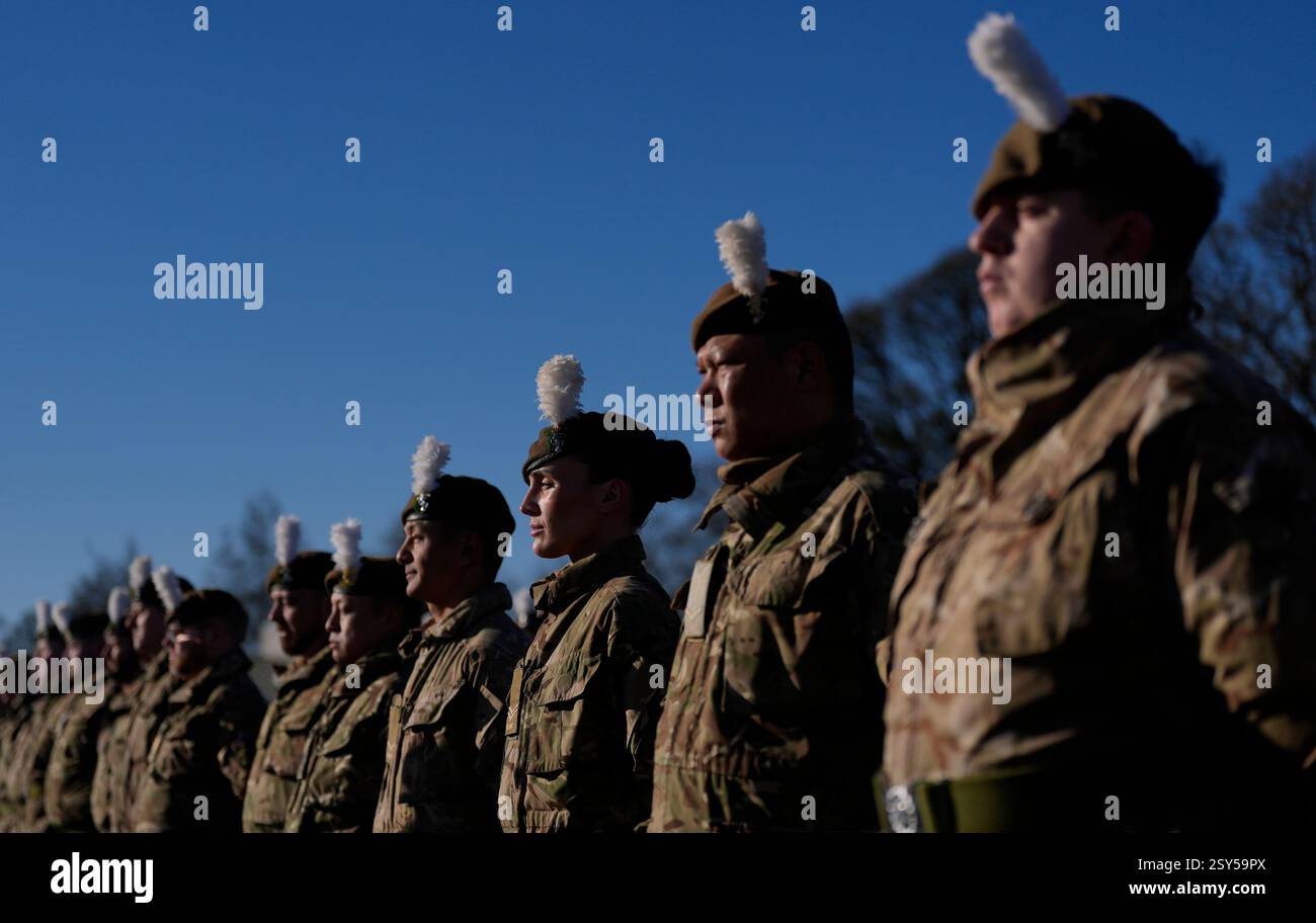 Fusiliers from the 1st Battalion, The Royal Welsh, based at Lucknow ...