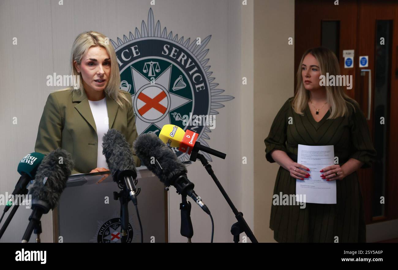 Detective Chief Inspector Kerrie Foreman speaking to the media during ...