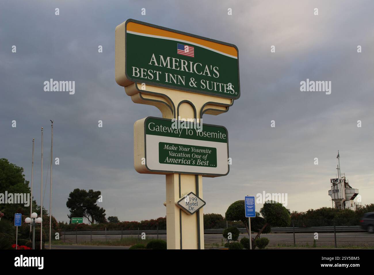 America's Best Inn and Suites pylon sign, Merced, California Stock ...