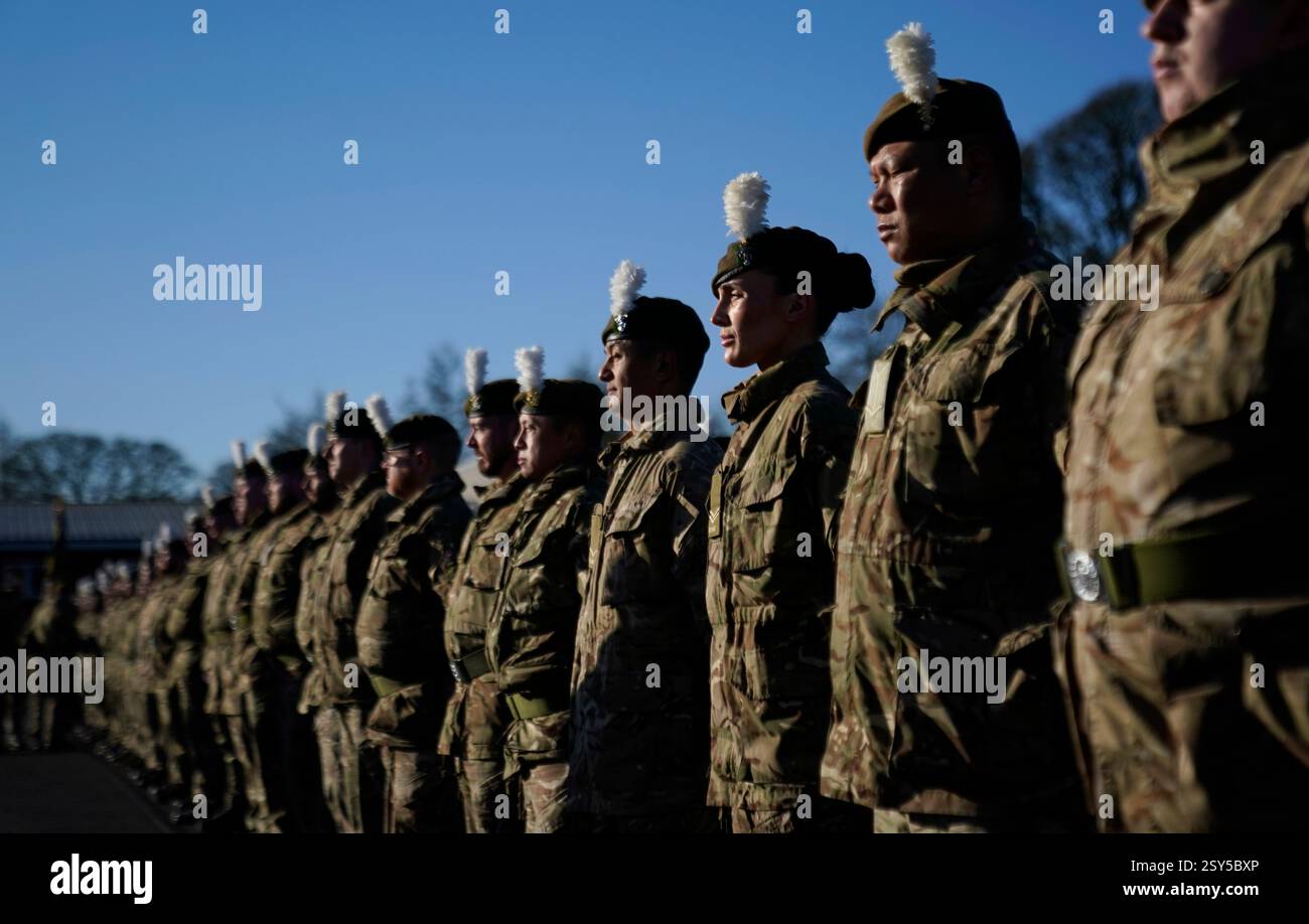Fusiliers from the 1st Battalion, The Royal Welsh, based at Lucknow ...