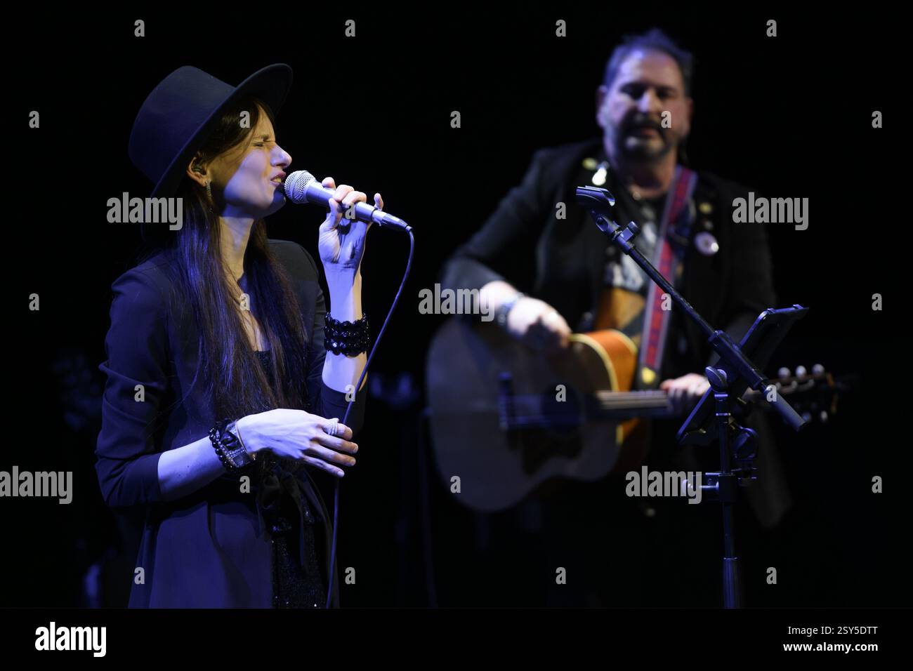 Rome, Italy. 26th Feb, 2025. Liina Ratsep vocalist of Mardi Gras ...