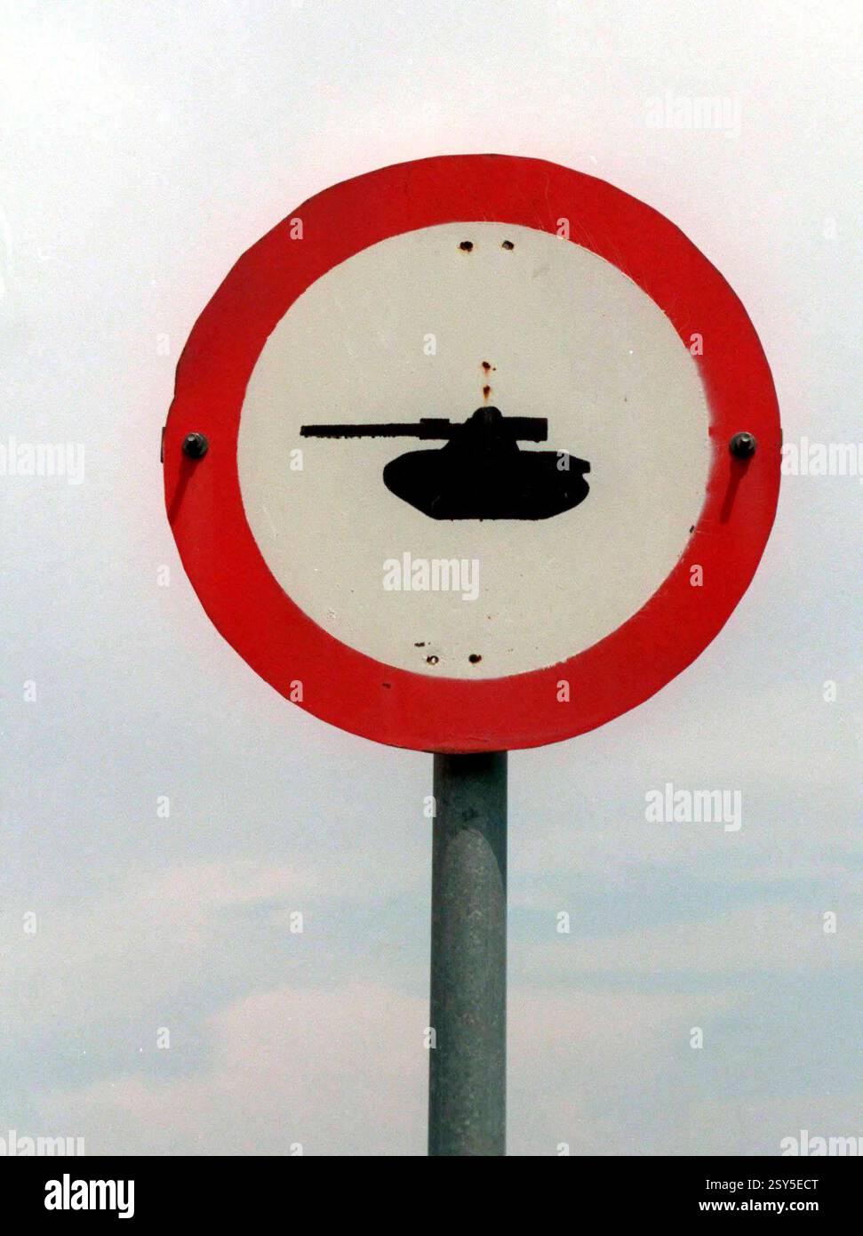 ban on driving road sing, red circle with white filling ban on driving ...