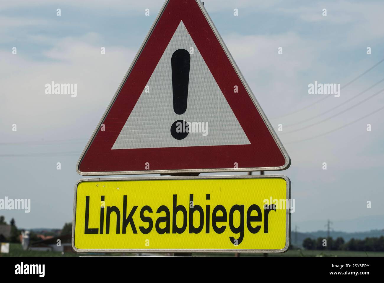 Direction sign with arrow showing the way in road traffic Direction ...