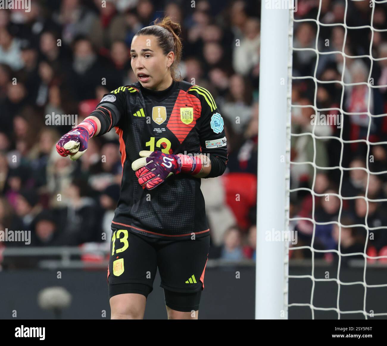 London, UK. 26th Feb, 2025. Cata Coll(Barcelona)of Spain in action ...