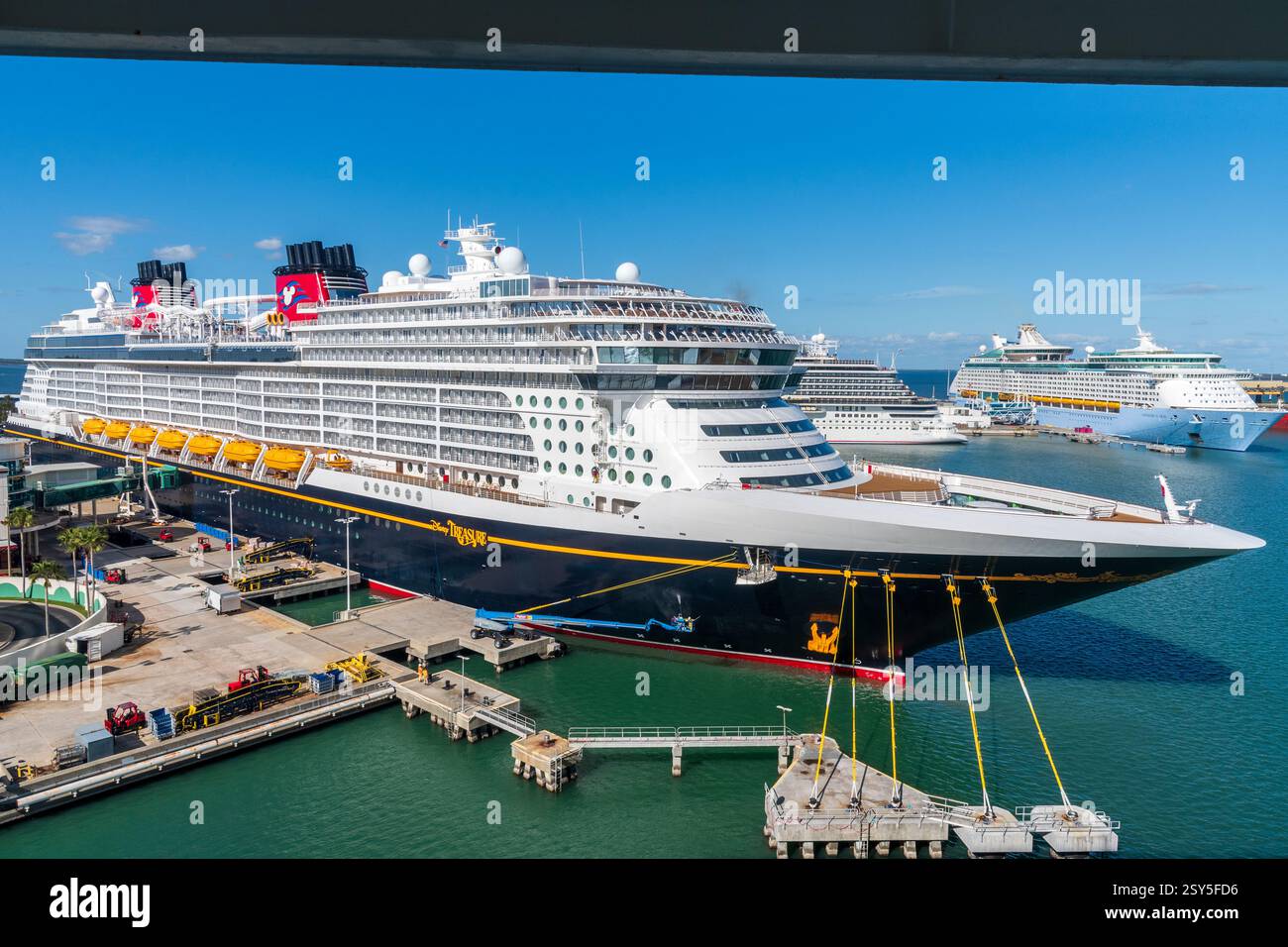 Port Canaveral Cruise Terminal Orlando Florida. Disney Cruise ship The ...