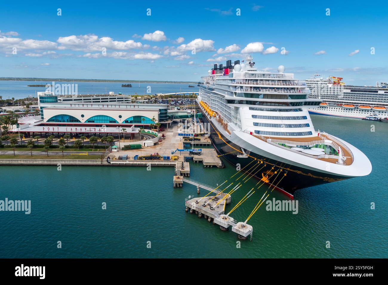Port Canaveral Cruise Terminal Orlando Florida. Disney Cruise ship The ...