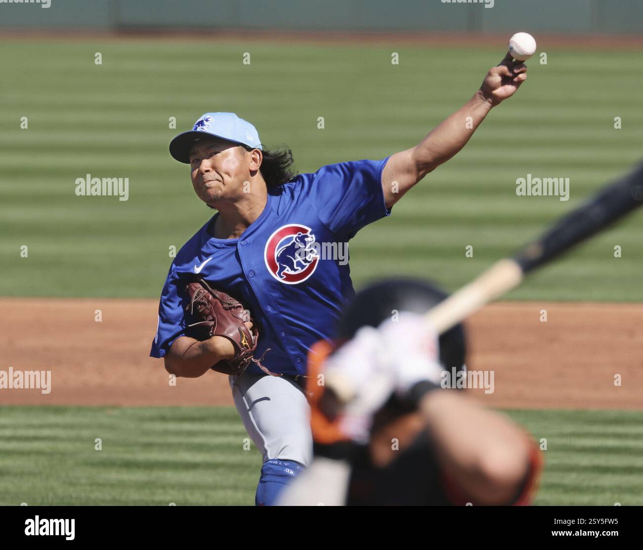 Chicago Cubs pitcher Shota Imanaga throws against the San Francisco ...