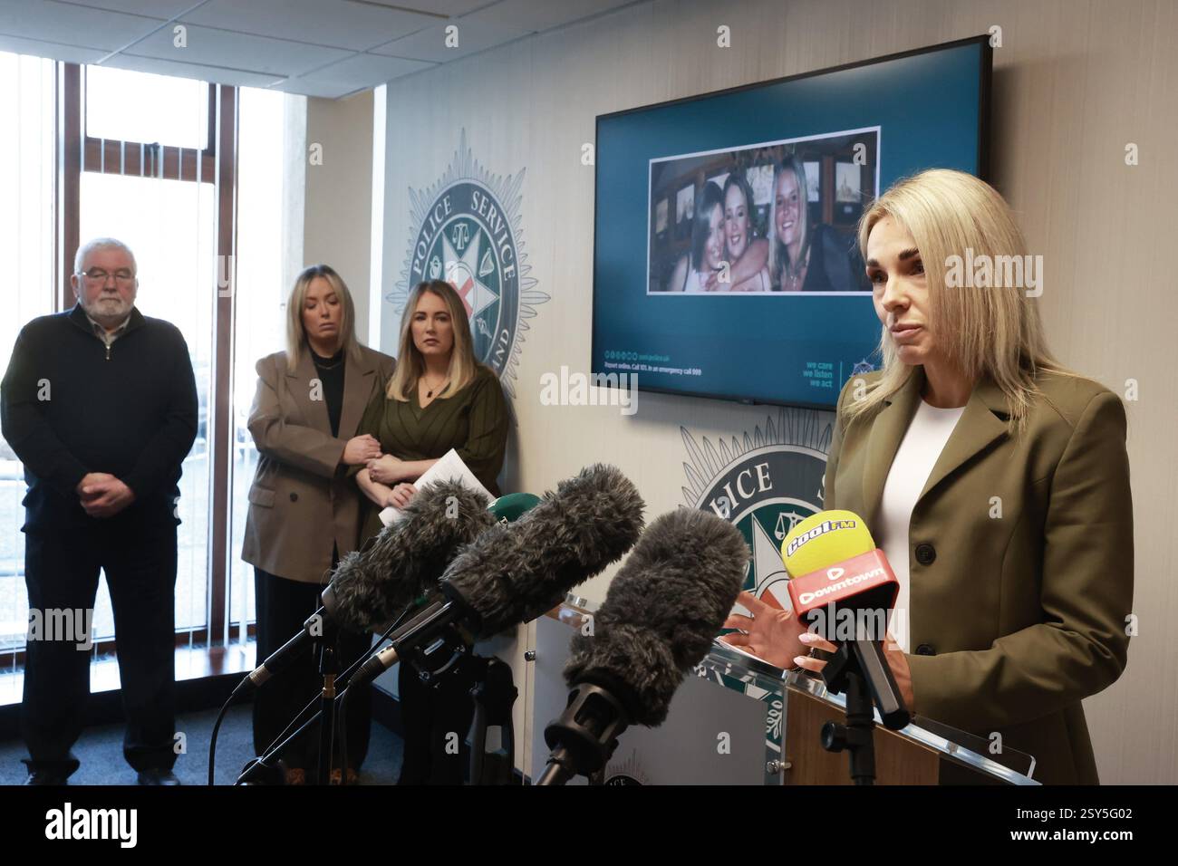 Detective Chief Inspector Kerrie Foreman speaking to the media, as Lisa ...