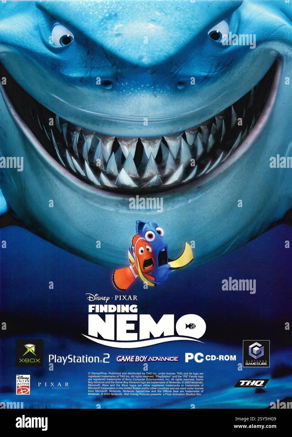 2003 ad for Finding Nemo video game based on the film of the same name ...
