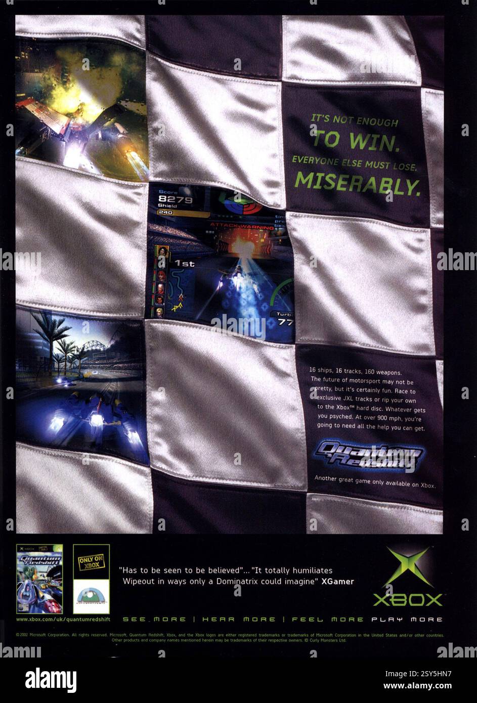 2002 ad for Quantum Redshift - Xbox video game by Curly Monsters ...