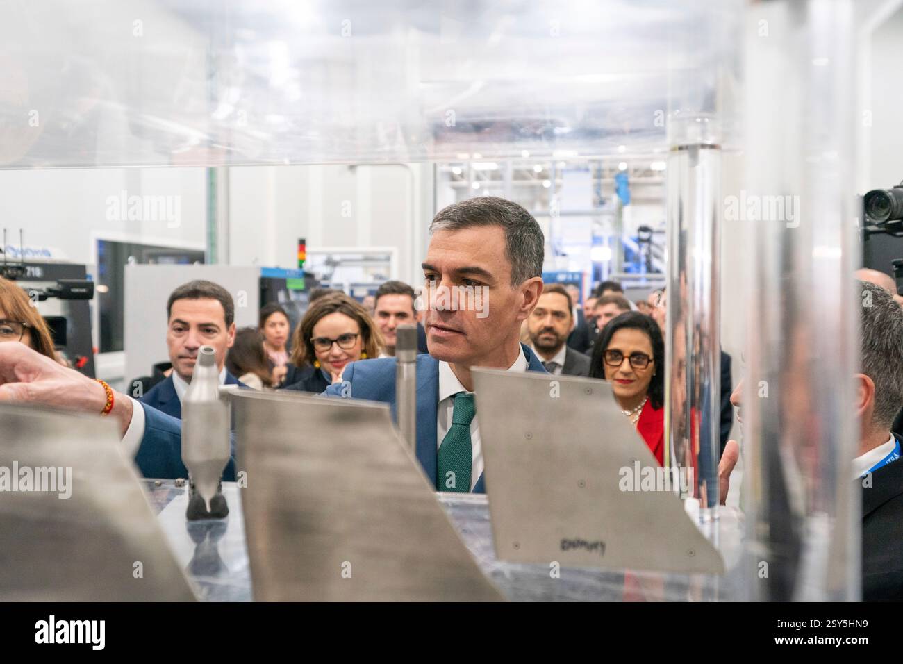 The President of the Government, Pedro Sánchez, during the inauguration ...